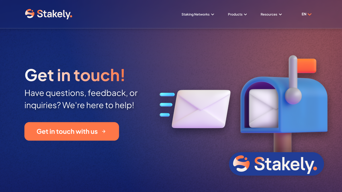 Contact Stakely - Get in touch