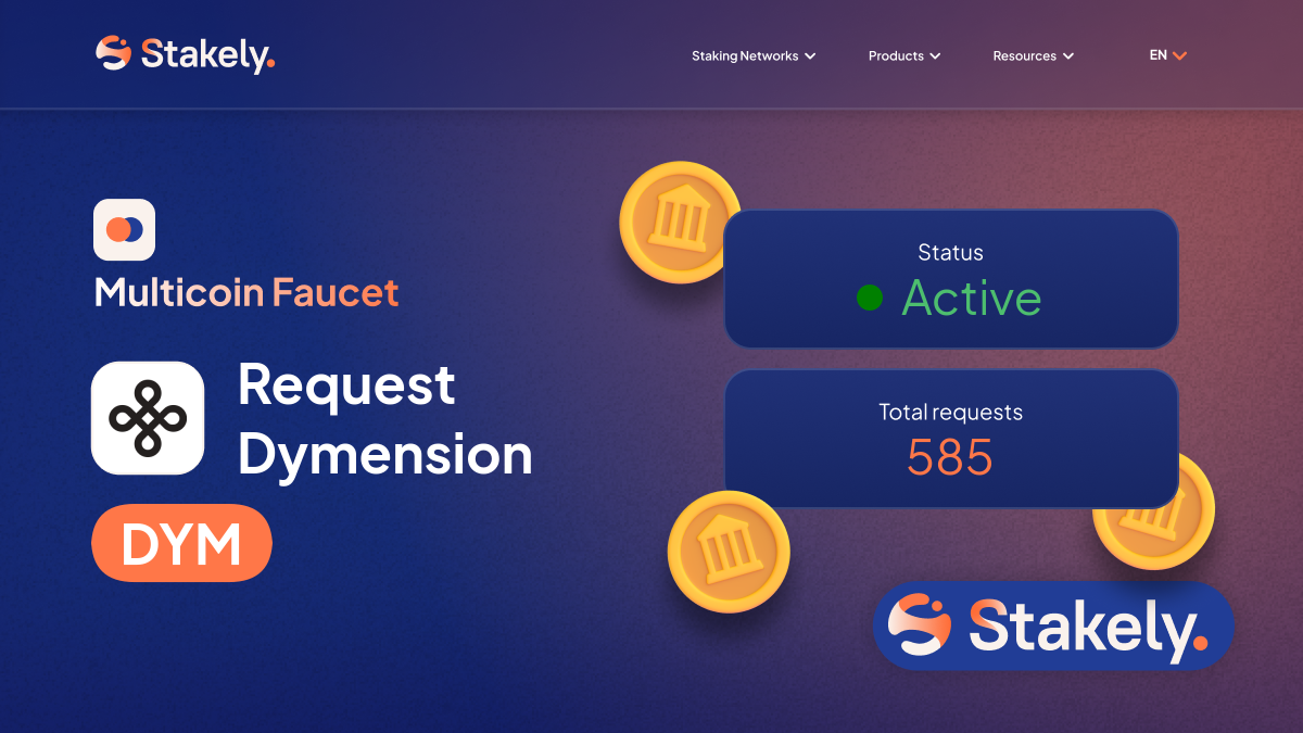 Dymension Mainnet Faucet - by Stakely