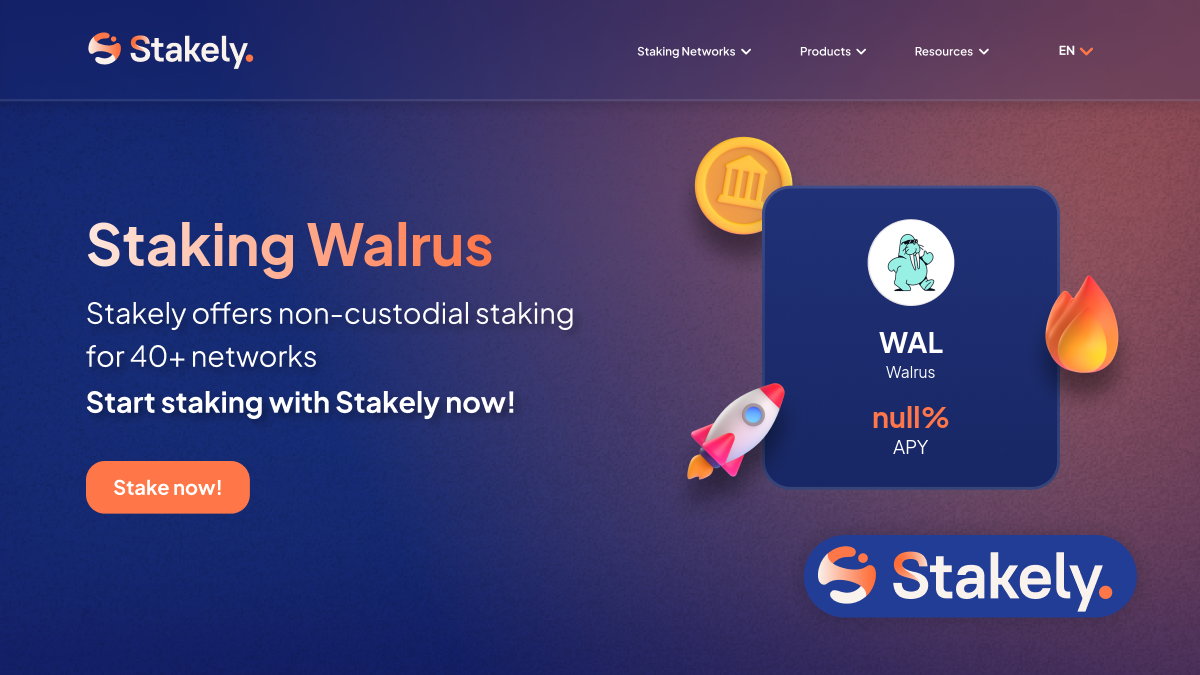 Walrus Staking - Elevate your staking strategy with Stakely